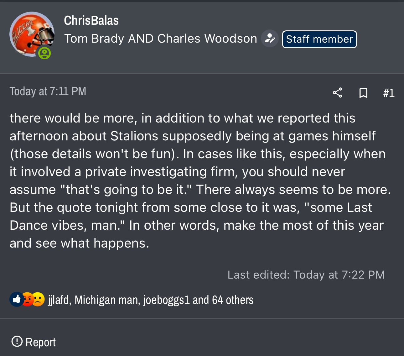 From Michigan Insider Chris Balas (Update: 4:50)