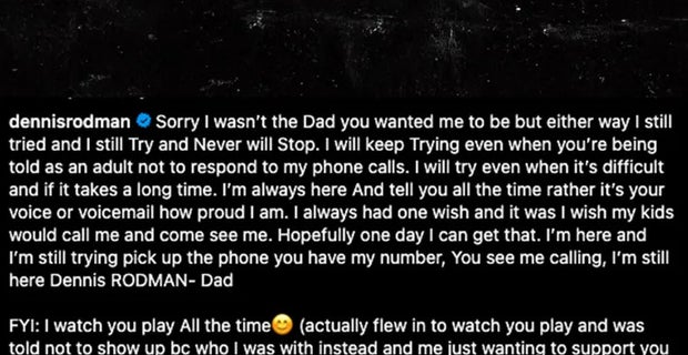 Trinity Rodman responds to father's apology, calls it 'a joke'