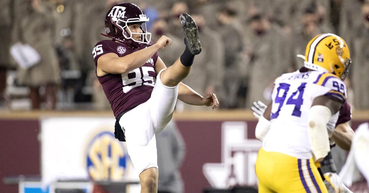 A&M punter Nik Constantinou named SEC Special Teams Player of the Week