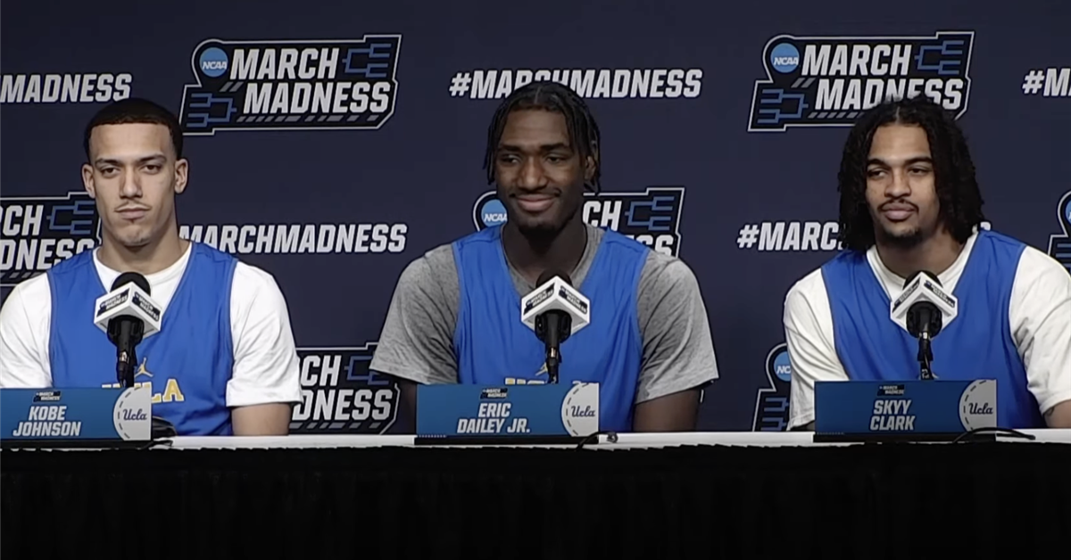 Kobe Johnson, Eric Dailey, and Skyy Clark Talk Before UCLA's First ...