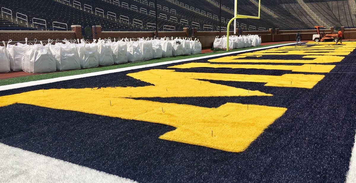 Michigan assistant releases first field-view of blue end zones