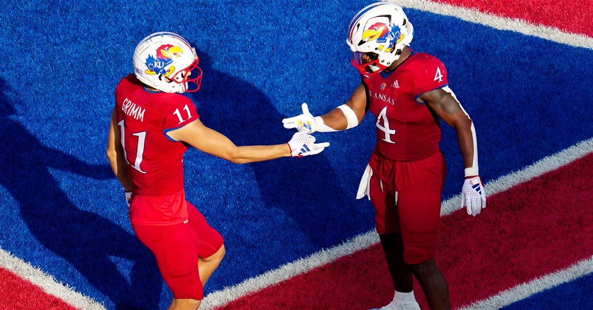 Luke Grimm lets emotions flow after two-touchdown performance vs. BYU