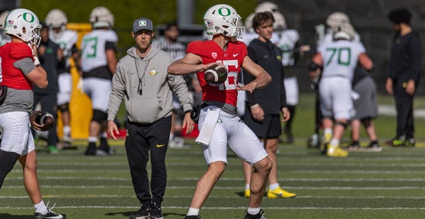 Photos from Oregon's ninth day of spring football practice