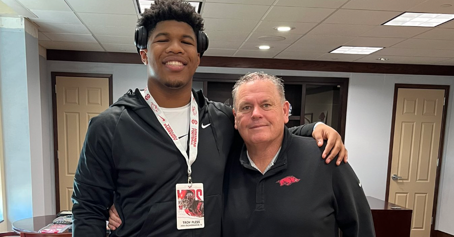 2026 OL Troy Pless recaps Arkansas junior day visit