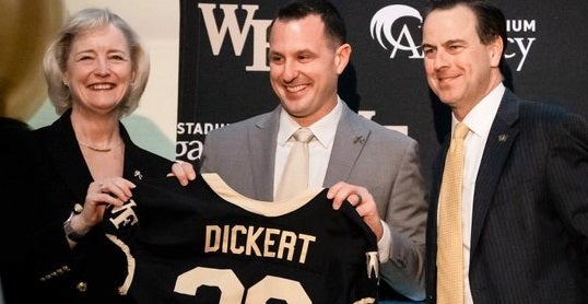 Wake Forest Football coach Jake Dickert introductory press conference