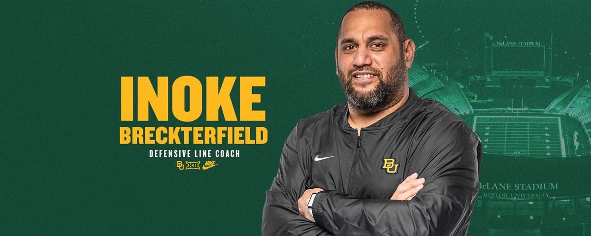 Baylor Football Brings in Inoke Breckterfield as Defensive Line Coach