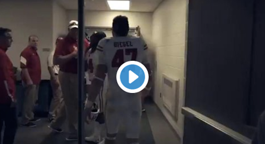 Watch: Wisconsin's wild locker room celebration in East Lansing
