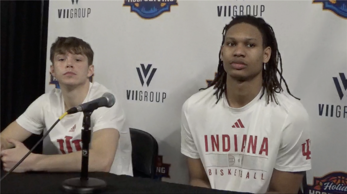 The Hoosiers React: Malik Reneau, Gabe Cupps discuss Indiana's 104-76 ...