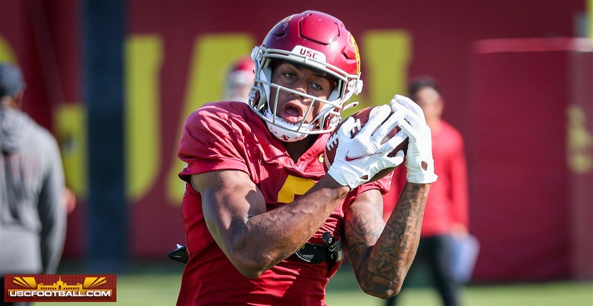 Brenden Rice discusses fierce USC WR competition, Caleb Williams ...