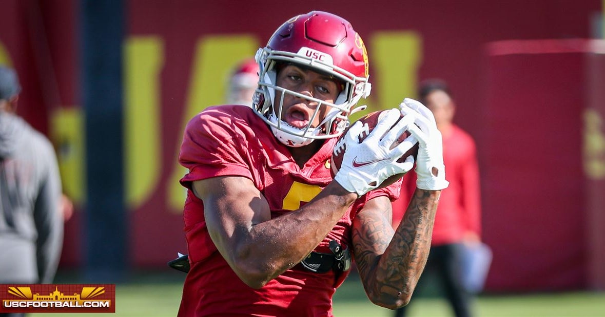 Brenden Rice discusses fierce USC WR competition, Caleb Williams ...