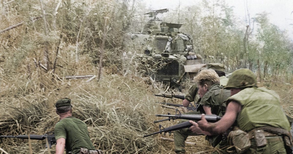 Footage CBS Captured of an Intense Firefight in Vietnam