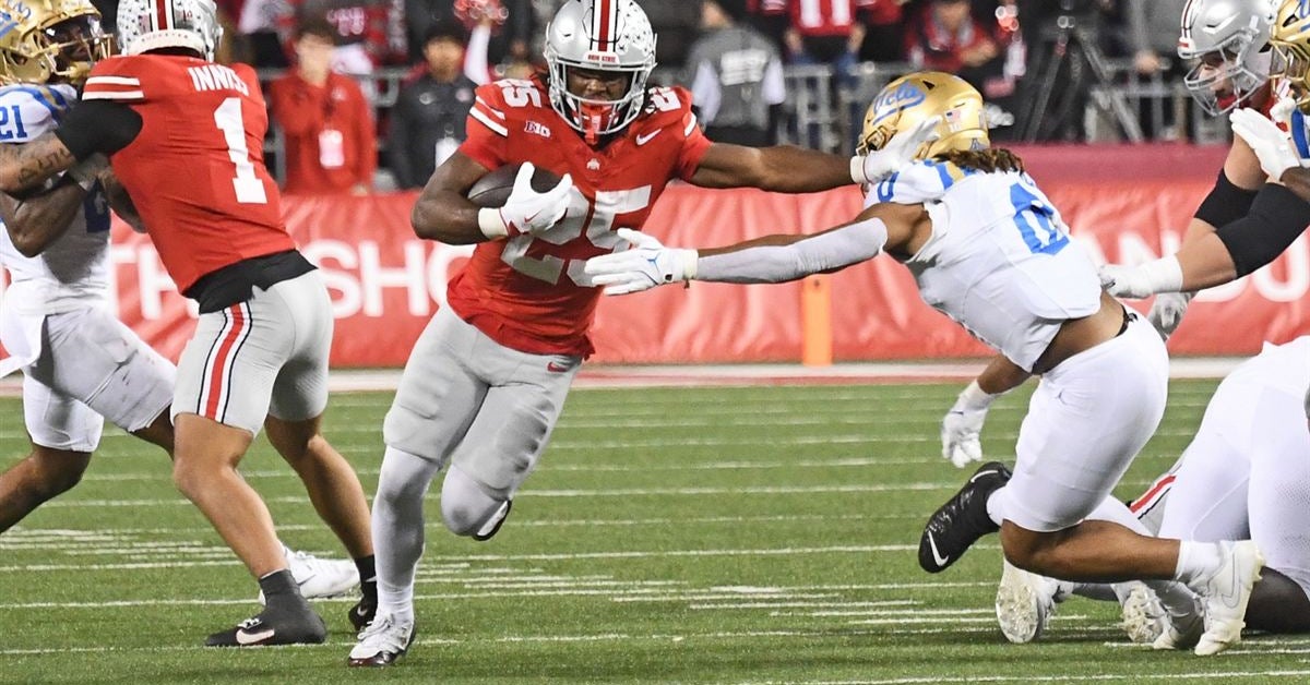 Watch: Up close with Ohio State's running backs at practice