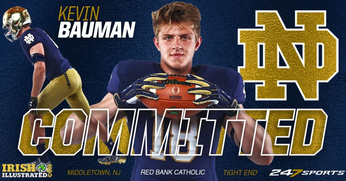 BREAKING: Elite tight end Kevin Bauman commits to Notre Dame