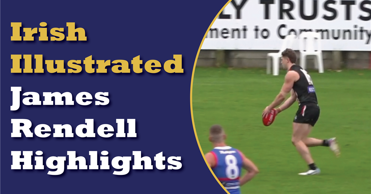 Video: New Notre Dame Punter James Rendell's Aussie Rules Football ...