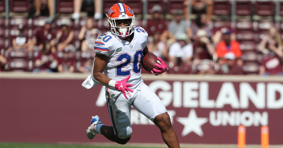 Malik Davis has the fumble behind him