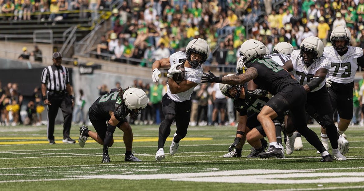Oregon's younger backs make spring game impressions, readying for ...