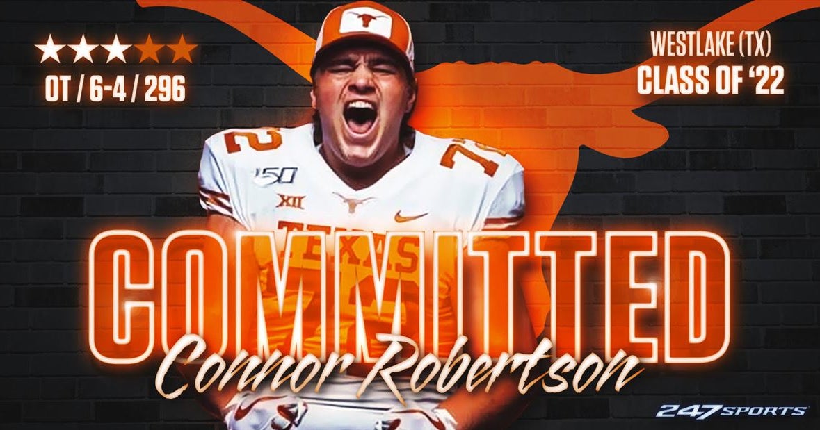 Connor Robertson stays close to home, commits to Texas