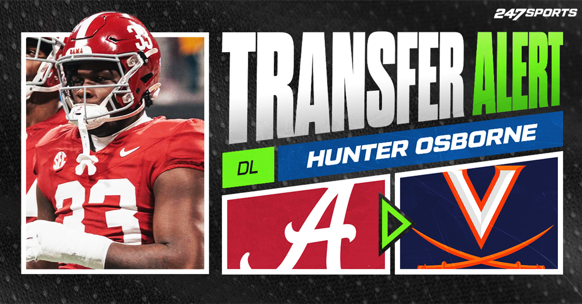 Alabama DL Hunter Osborne expected to transfer to Virginia