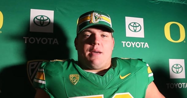 WATCH: Jackson Powers-Johnson gives perspective of Oregon's dominance ...