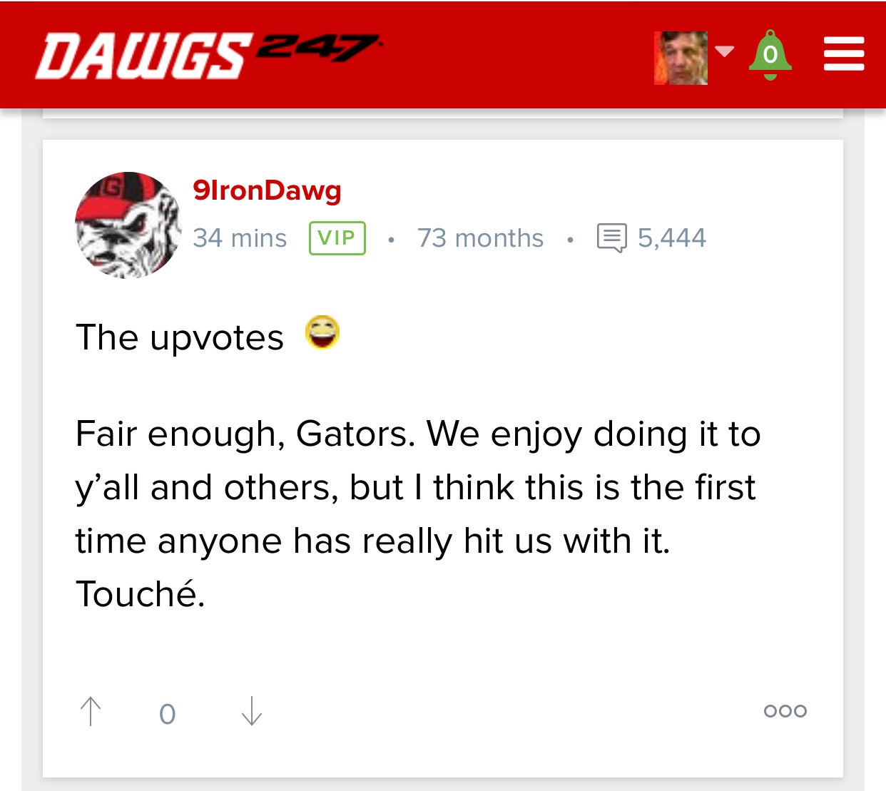 Congratulations on the EPIC Troll Job Swamp 247: Georgia Sucks
