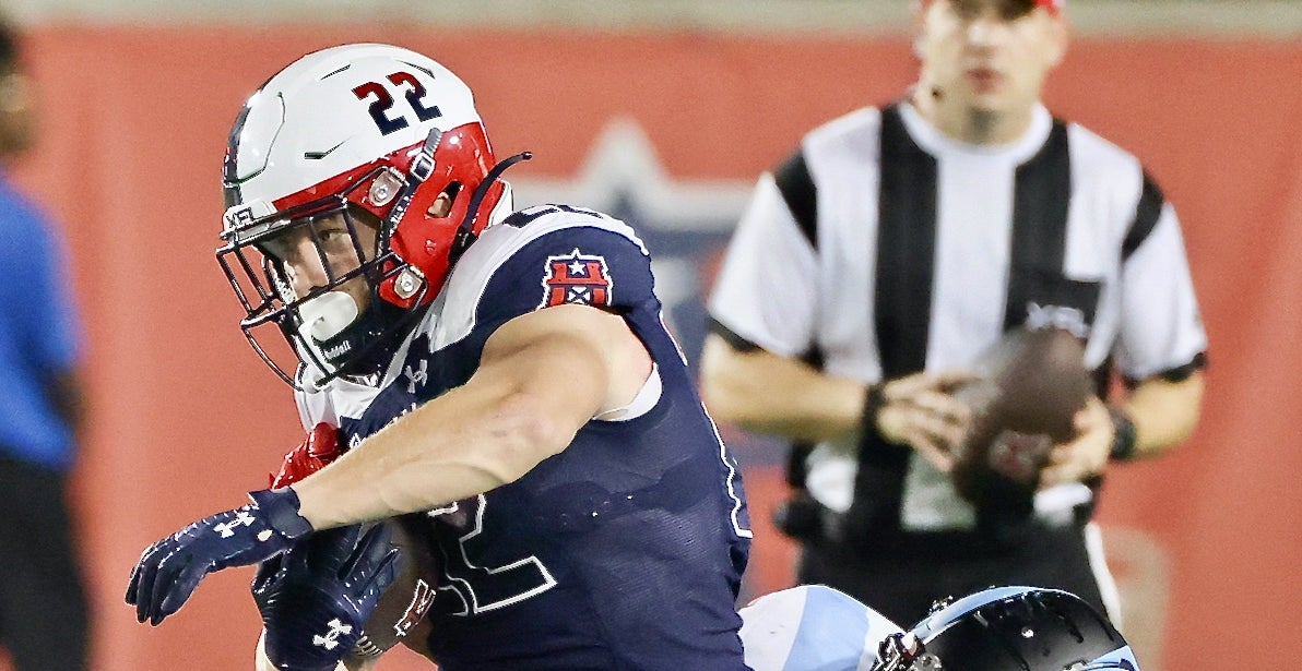 XFL Cougs: Max Borghi setting up shop in end zone