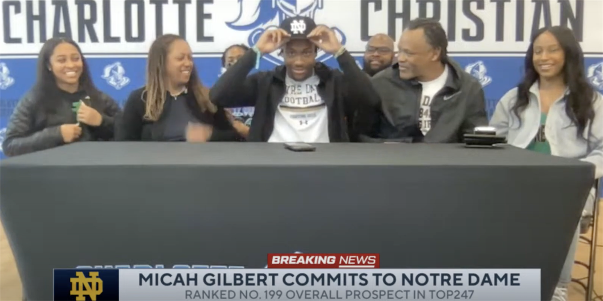 WATCH: Four-Star WR Micah Gilbert Announces Commitment to Notre Dame