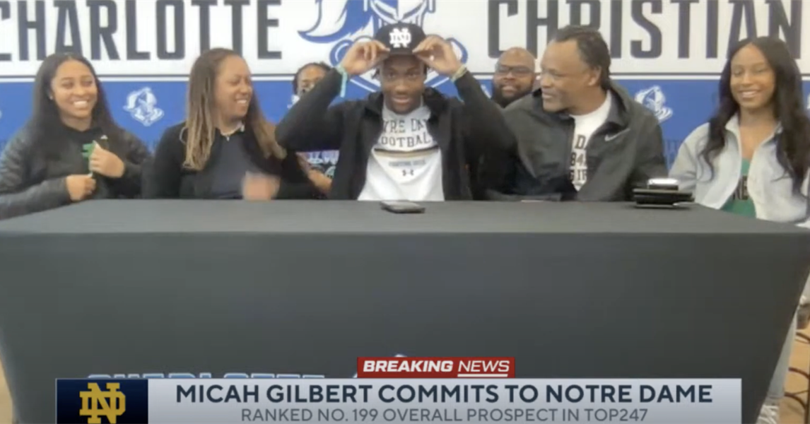 WATCH: Four-Star WR Micah Gilbert Announces Commitment to Notre Dame