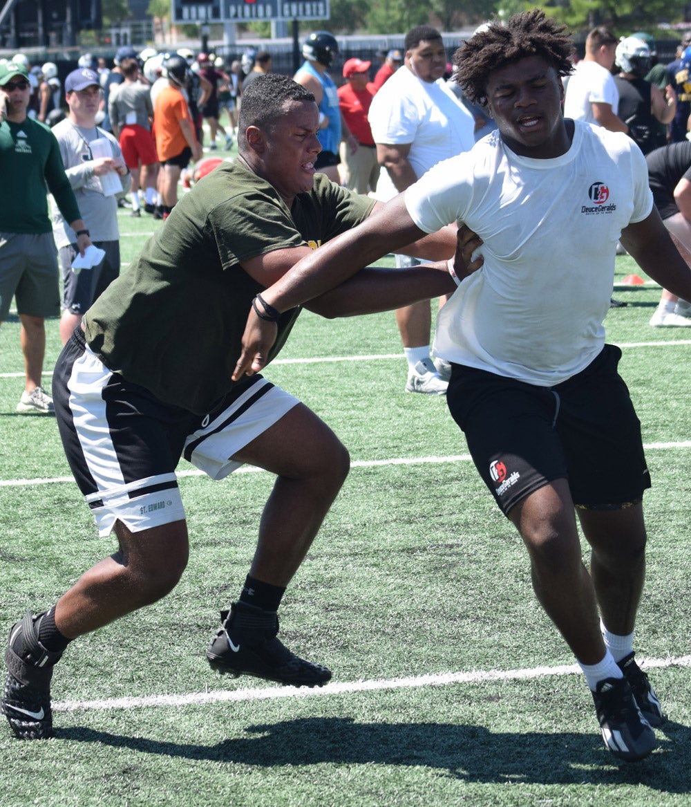 Sights and Sounds: Raiola, Gage lead parade of stars for OSU's last camp session