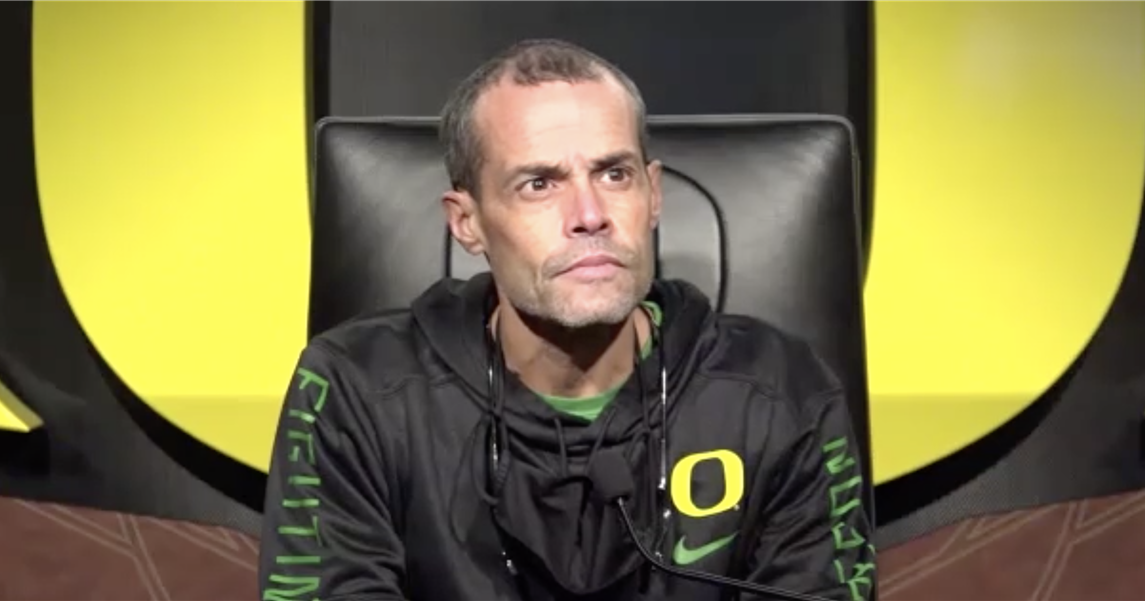 Watch: Ducks asst Alex Mirabal 'Offensive line is communication'