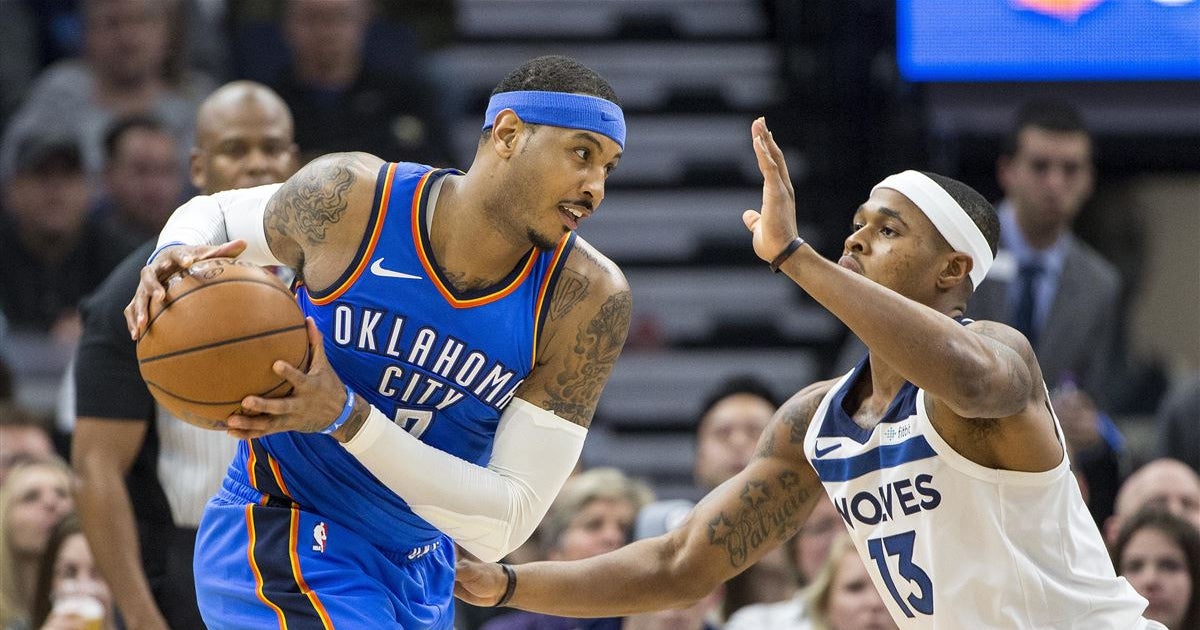 Carmelo Anthony on the verge of scoring 25,000 career points