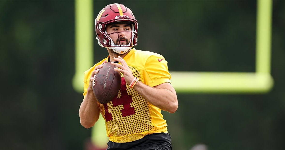 Washington Commanders rookie QB Sam Howell scores first career NFL ...