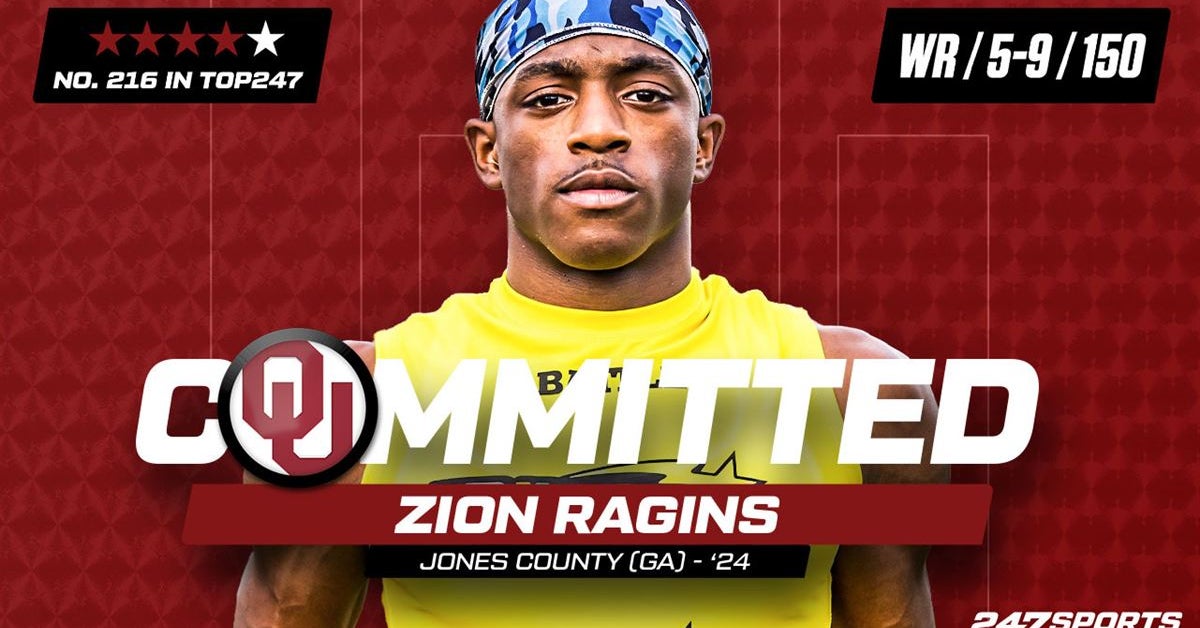 Four-star wideout Zion Ragins commits to the Sooners