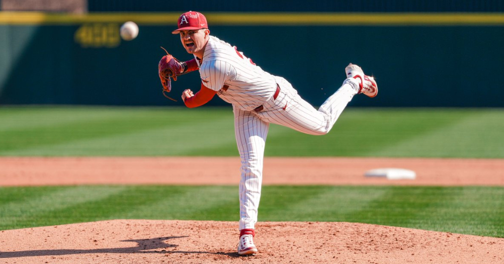 Trio of Razorback pitchers combine to shut out Arkansas State, 1-0
