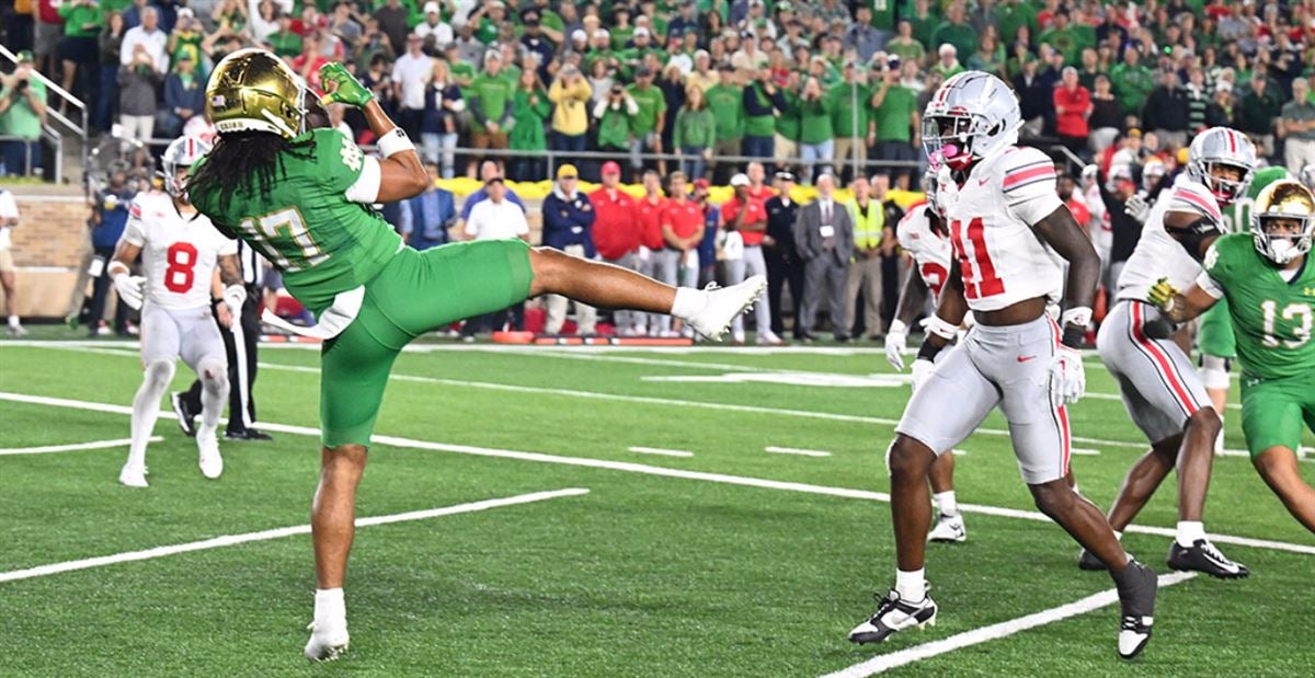 Notre Dame’s Young Skill Players Flash vs. Ohio State