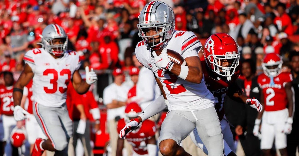 Chris Olave ties Cris Carter for third all-time in Buckeye receiving ...