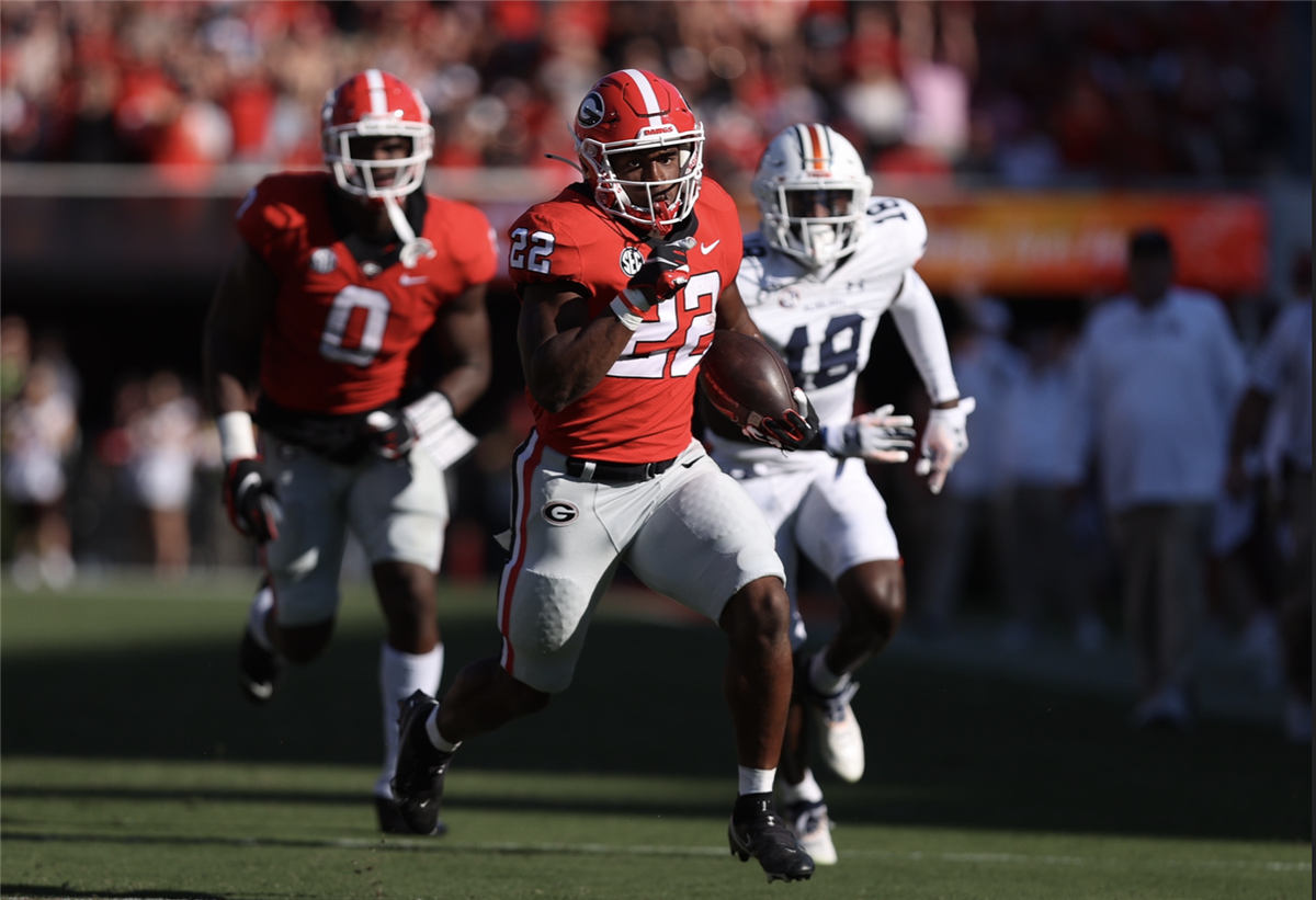 Kirby Smart explains plan at running back after Branson Robinson injury