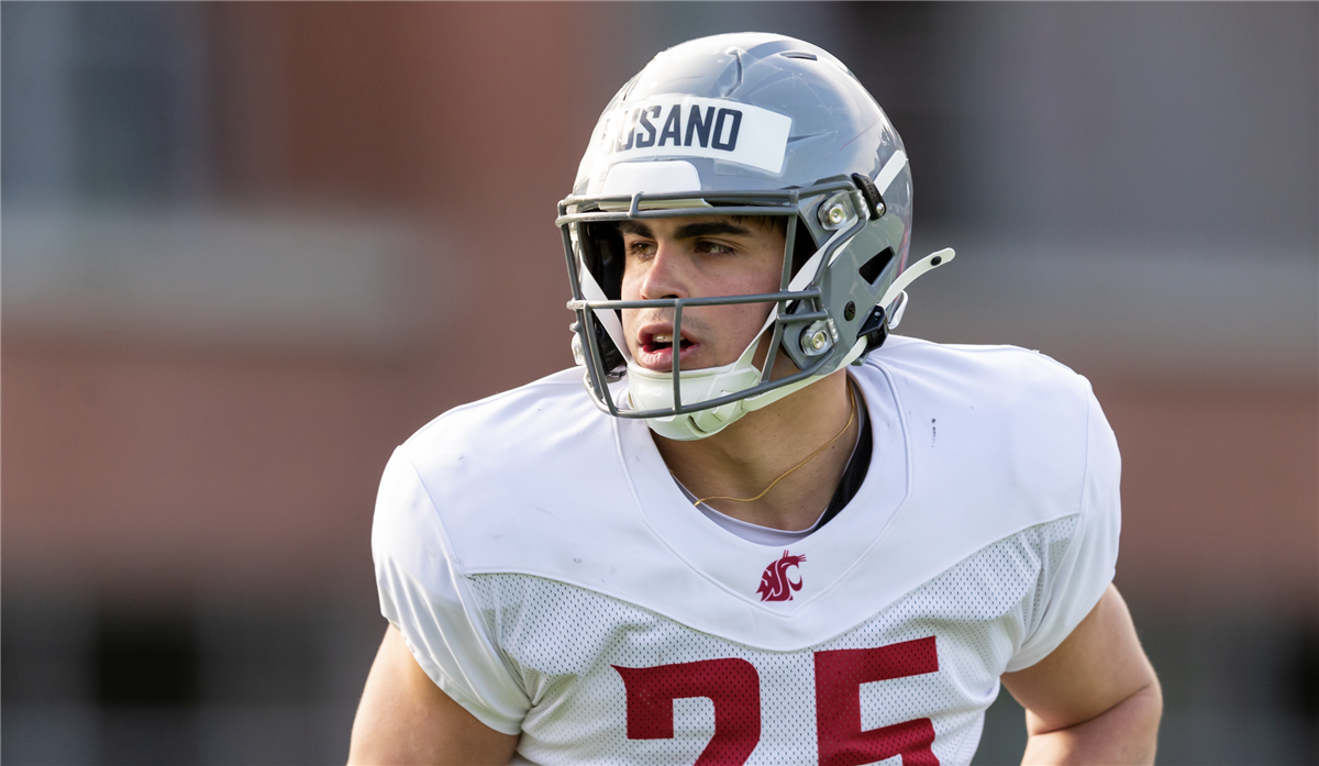 Freshman LB Frank Cusano flying around WSU scrimmage and Jake Dickert ...