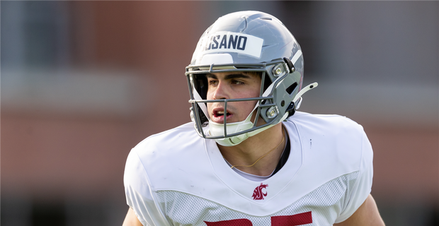 Freshman LB Frank Cusano flying around WSU scrimmage and Jake Dickert ...