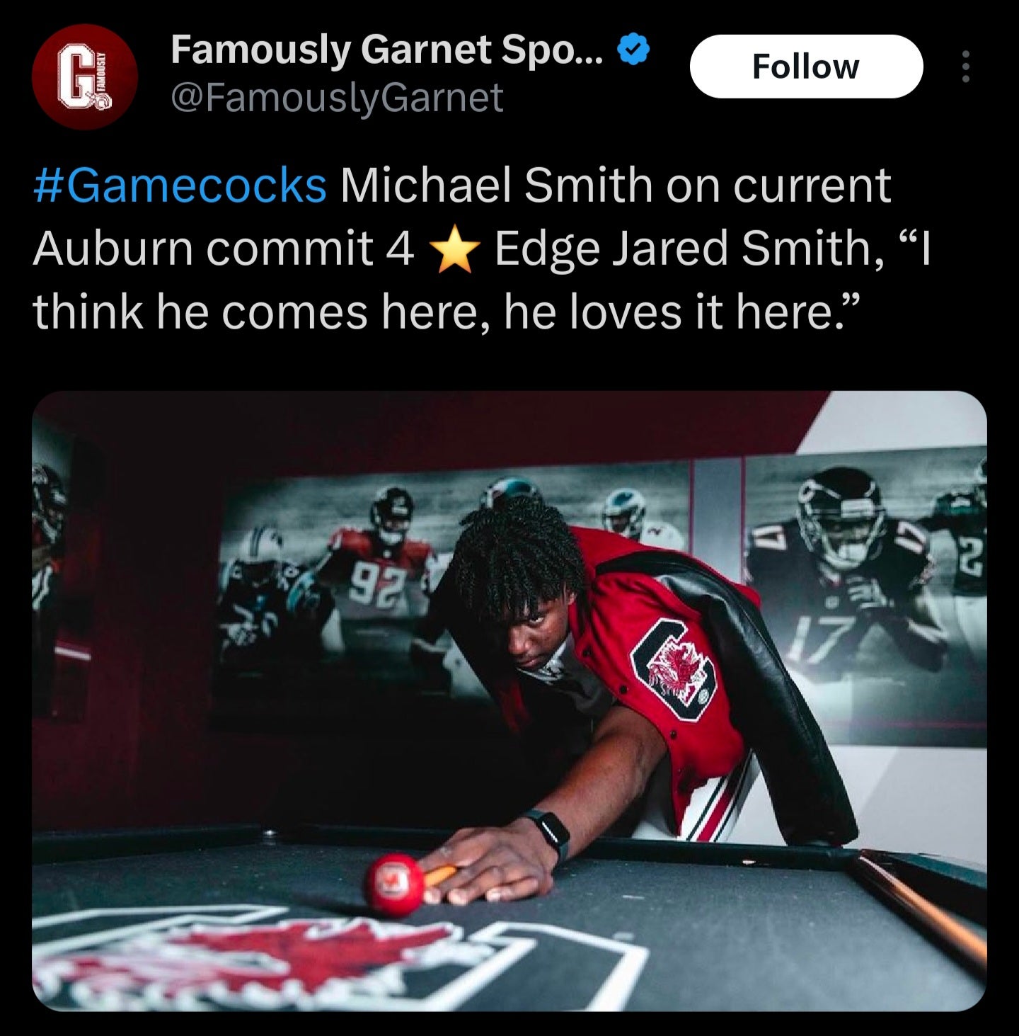 Michael Smith on Jared Smith