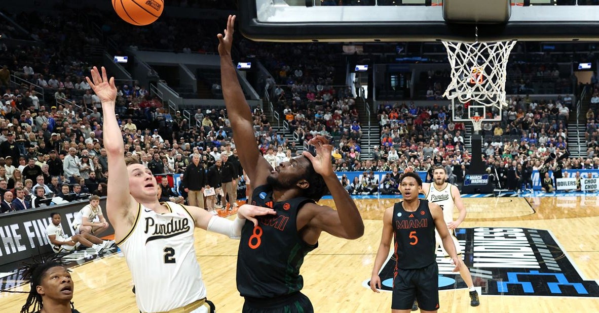 PHOTOS: No. 25 Miami basketball vs. No. 8 Purdue at NCAA Tournament