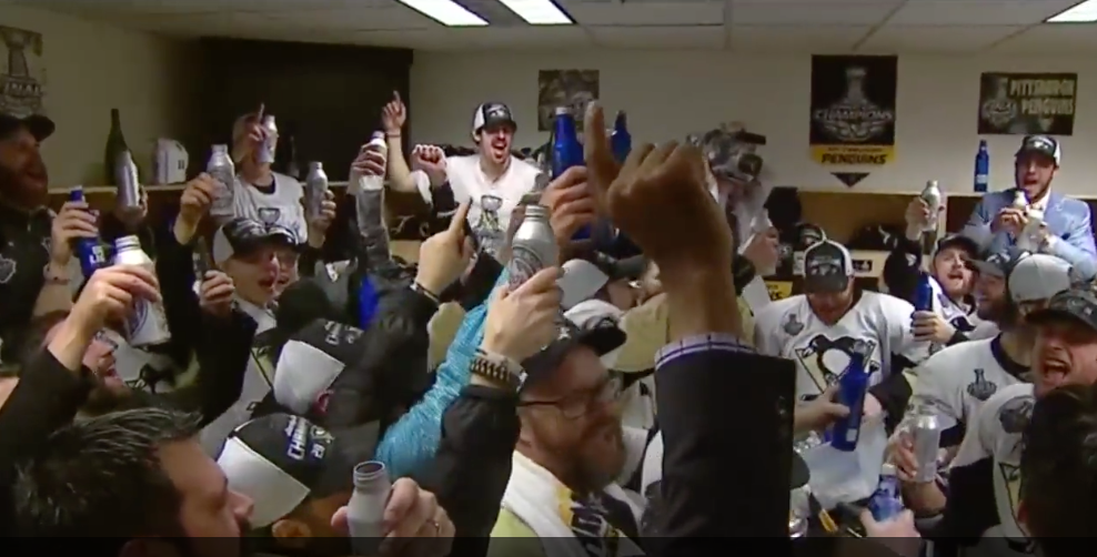 WATCH the Penguins' locker room celebration