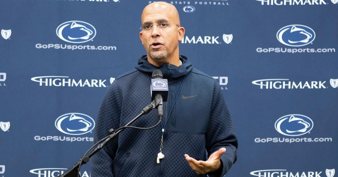 WATCH: James Franklins's post-practice presser - Singleton, having fun ...