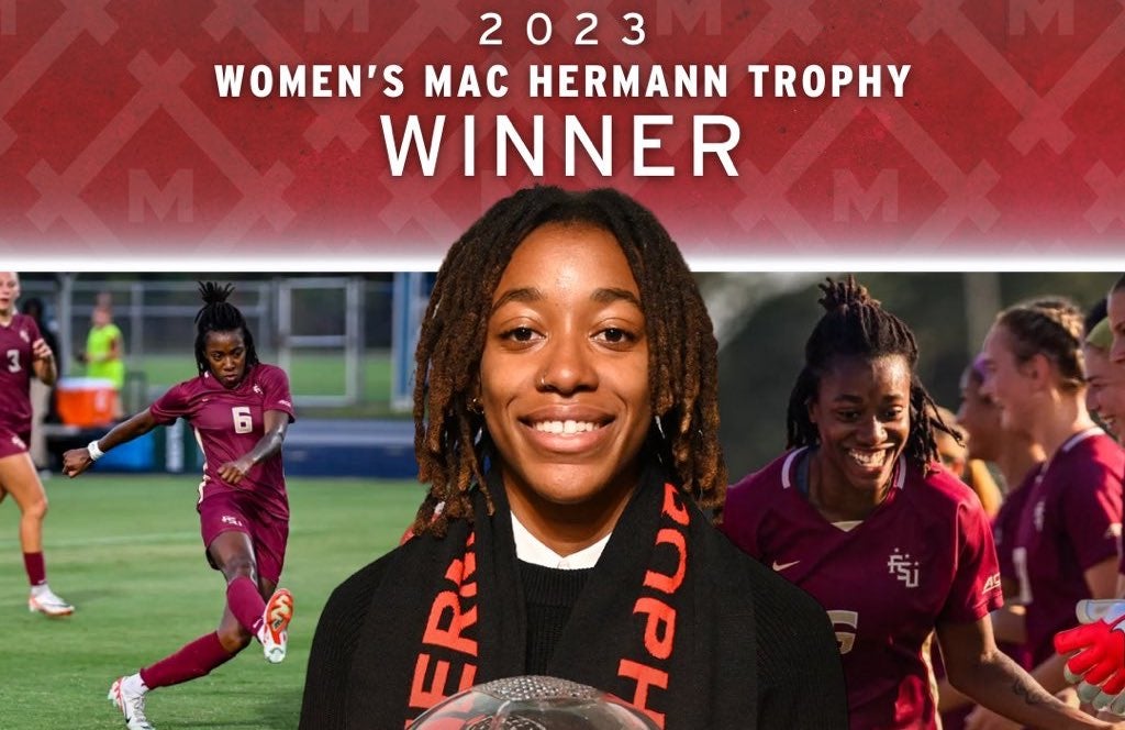 Florida State's Onyi Echegini wins the MAC Hermann Trophy