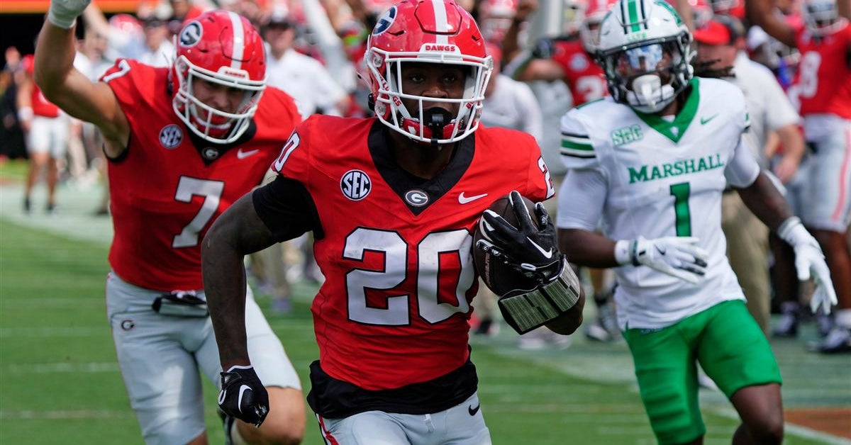 Georgia stat rankings after Week 1