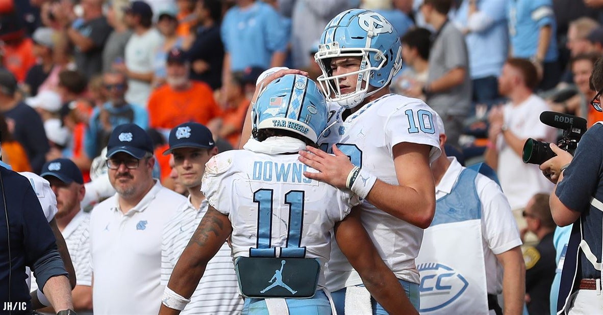 UNC's Drake Maye & Josh Downs Earn ACC Player of the Week Honors