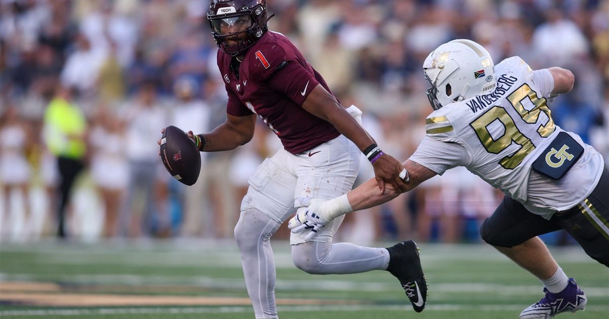 Drones Accounts for Three TDs, Hokies Fall to Georgia Tech 35–20