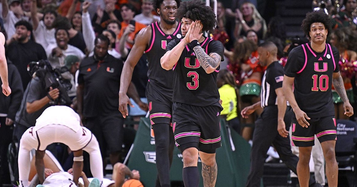Tre Donaldson's 32 points, late FT sends Miami past Virginia Tech 67-66