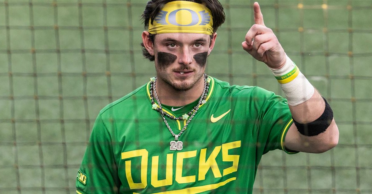 OF Mason Neville drives in three as No. 5 Oregon secures series victory ...