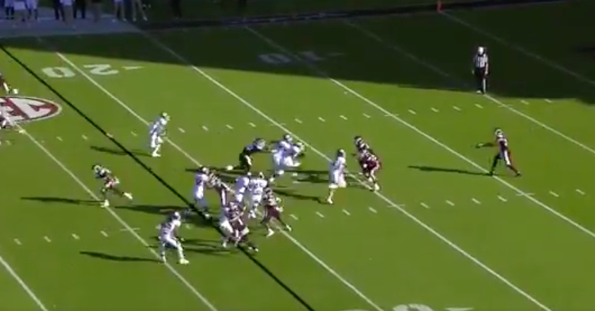 WATCH: Texas A&M blocks punt, leading to touchdown run
