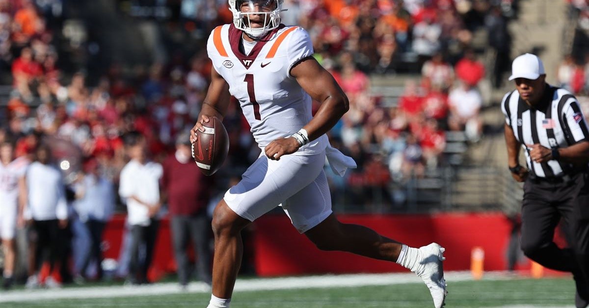 Kyron Drones: Virginia Tech Quarterback Shines in Debut Start and Opens ...